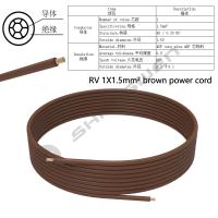 China RV Single Conductor PVC Insulated Wire Power Cord 1*1.5mm² H07V-K 450/750V Brown CE CCC VDE  Insulation Bare Copper Single Core for sale
