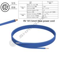 China Single Core Blue 1*1.5mm²  H07V-K  Power Cord CE CCC VDE RV Power Cord  Flame Retardant  Bare Copper Core 450/750V Single Cable for sale