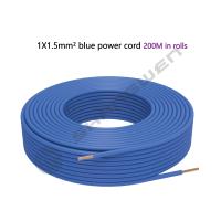 China Single Core Blue 1*1.5mm²  H07V-K  Power Cord CE CCC VDE RV Power Cord  Flame Retardant  Bare Copper Core 450/750V Single Cable for sale