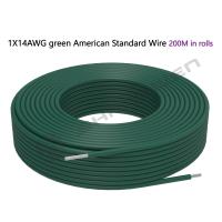 China 14AWG Wire PVC Wire UL AWM 1015 14AWG 105℃ 600V 14AWG PVC Electronic Cable Tinned Copper Stranded Wiring 600V Power Cord Green for sale