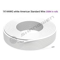 China Power Cord White 14AWG Stranded Conductor Wire 600V 105 VW-1 PVC Wire  UL AWM 1015 14AWG 105℃ 600V VW-1 UL FT1 600V PVC Wire for sale