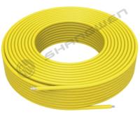 China Power Cord Silicone Wire 12 Gauge Wire Flexible Silicone Wire Yellow Stranded Copper Electric Wire 12 AWG Stranded Copper Wire for sale
