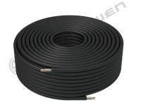 China 3*2.5mm2  H07RN-F 450/750V  CCC VDE 3 Core Sheathed Wire Bare Copper Core Cable 2.5 mm² 3 Core Power Cable Black Rubber Cable for sale