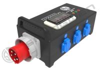 China IP67 Portable Industrial Waterproof Power Distribution Box  32A  ABS Distribution Box 6  Euro Plug ABS Electric Box for sale
