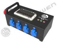 China IP67 32A CEECustomized 400V 5Pin PCE CEE 240V 3P Out  MCB Distribution Box Customized 8 Pin Euro Plug ABS Electric Box for sale