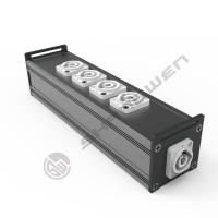 China 5-Way Power Out and 1-IN Splitter Coupler Power Connectors Audio Distribution Box Stage Connector PowerCON Sockets Breakout Box for sale