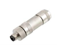 China Industrial Grade M8 Straight Male Metal Assembled Plug (screw Terminal) IP67 for sale