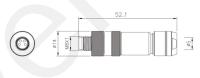 China Industrial Grade M8 Straight Male Metal Assembled Plug (screw Terminal) IP67 for sale