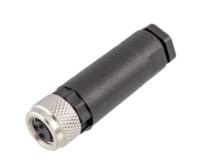 China Industrial Grade IP67 Straight Female Plastic Screw Terminal M8 Plug 8 Pin Male Female Application for Power Aluminum Housing for sale