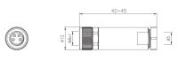China Industrial Grade IP67 Straight Female Plastic Screw Terminal M8 Plug 8 Pin Male Female Application for Power Aluminum Housing for sale