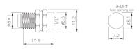 China Industrial Grade M8 Male Back Mount Socket(Solder,Screw M8*1) IP67 for sale