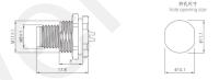 China Industrial Grade M8 Male Back Mount Socket(Solder,Screw M11*1) IP67 for sale