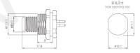 China Industrial Grade M8 Male Back Mount Socket(PCB,Screw M11*1) IP67 for sale