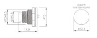 China M9 Male Back Mount Socket(solder)  IP67 2\3\4\5\6\7\8 Pin Industrial Connector for sale