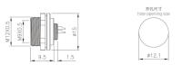 China M9 Female Back Mount Socket(solder)  IP67 2\3\4\5\6\7\8 Pin Industrial Connector for sale