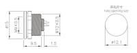 China M9 Male Front Mount Socket(solder)  IP67 2\3\4\5\6\7\8 Pin Industrial Connector for sale