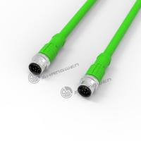 China Customize Waterproof Phoenix M12 Cable 2 3 4 5 6 8 Pin Male to Female M12 Connector Cable With Wire for sale