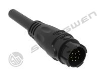 China M19 Power Cable Push-pull Self-locking Connection Industrial 9 Pin Female Male Plug Signal Connector 5A Waterproof Connector for sale