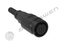 China M19 Power Cable Push-pull Self-locking Connection Industrial 9 Pin Female Male Plug Signal Connector 5A Waterproof Connector for sale