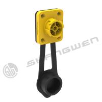 China IP65 Self-locking M19 Series Push-pull  Black  Connection Industrial 9 Pin Cross  5A Male Socket signal Connector for sale