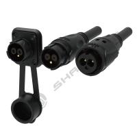 China M19 Series  3*2.5mm²  CCC VDE CE Power Cable Push-pull Self-locking Black  3 Pin Female Male Plug Power Input Connector for sale