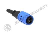 China M19 Series Push-pull Self-locking BlueConnection Industrial 3 Pin Female Male Plug Power  Connector M19 Self-Locking 3 Core for sale