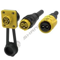 China M19 Series Push-pull Self-locking BlueConnection Industrial 3 Pin Female Male Plug Power  Connector M19 Self-Locking 3 Core for sale