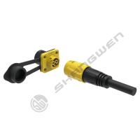China M19 Series Push-pull Self-locking BlueConnection Industrial 3 Pin Female Male Plug Power  Connector M19 Self-Locking 3 Core for sale