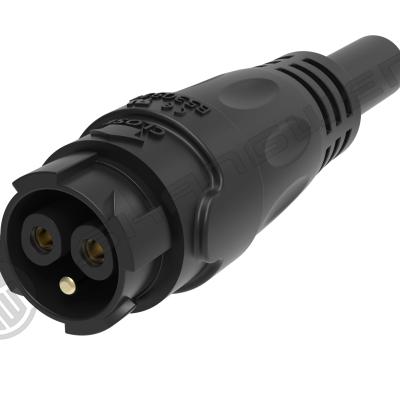 China M19 Series Push-pull Self-locking Black Connection Industrial 3 Pin Female Male Plug Power  Connector M19 Male Female 3 Pin for sale