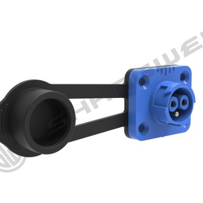 China Push-pull Self-locking Waterproof Connector M19 Waterproof Aviation Plug Quick Plug  Blue Industrial M19 Male Female 3 Pin for sale
