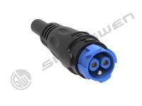 China Push-pull Self-locking Waterproof Connector M19 Waterproof Aviation Plug Quick Plug  Blue Industrial M19 Male Female 3 Pin for sale