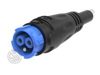 China Push-pull Self-locking Waterproof Connector M19 Waterproof Aviation Plug Quick Plug  Blue Industrial M19 Male Female 3 Pin for sale