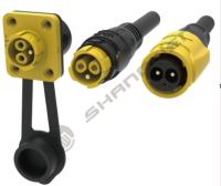 China Push-pull Self-locking Waterproof Connector M19 Waterproof Aviation Plug Quick Plug  Blue Industrial M19 Male Female 3 Pin for sale
