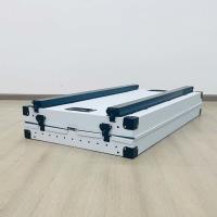 China Portable White Aluminum Collapsible Single Dog Crate Box Folding Pet Carrier for sale