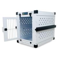 China Travel Impact Collapsible Dog Crate 34 Inch Rustproof With Stackable Corner for sale