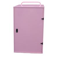 China Horse Competition Metal Horse Saddle Trunk Box Steel Saddle Tack Locker Cabinet With Wheels for sale