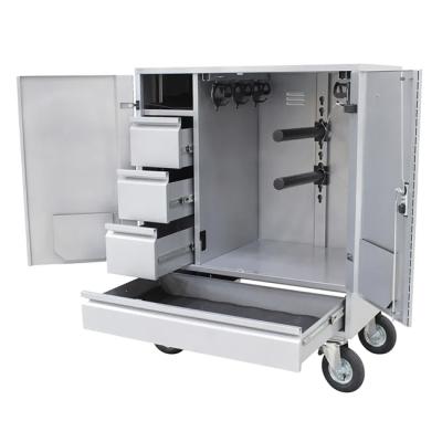 China Steel Horse Saddle Box Large Metal Horse Saddle Trunk Saddle Locker Tack Cabinet for sale