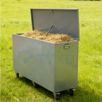 China TYXD Large Capacity Lockable Galvanized Steel Horse Feed Storage Box for sale
