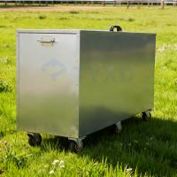 China TYXD Large Capacity Lockable Galvanized Steel Horse Feed Storage Box for sale
