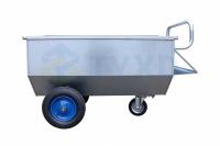 China TYXD  Durable Galvanized Steel Horse Feed Storage Box, Large Capacity Horse Feed Cart for sale