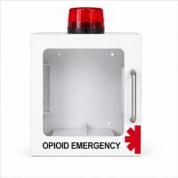 China Wall Mounted Overdose Cabinet with Door Alarm and Strobe Light for Naloxone Emergency Storage for sale