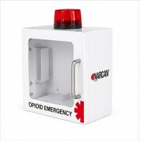 China Wall Mounted Overdose Cabinet with Door Alarm and Strobe Light for Naloxone Emergency Storage for sale