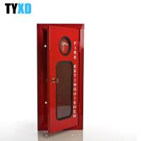 China Lockable Weatherproof Fire Extinguisher Cabinets Cold Rolled Steel Made for sale