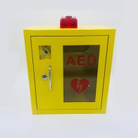 China Metal AED Defibrillator Storage Cabinets White / Green / Yellow Optional for sale