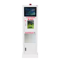 China Floor Standing AED Defibrillator Cabinets With Advertisement Video Player for sale