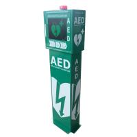 China Outdoor Heated AED Defibrillator Cabinets , Free Standing Defibrillator Storage Cabinets for sale