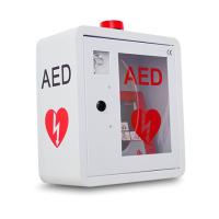 China Round Corner AED Defibrillator Cabinets With Strobe Light CE Approval for sale