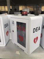China Curved Corner AED Defibrillator Wall Mounted Box High Safety For Indoor for sale