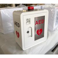 China Durable Steel AED Defibrillator Cabinets Indoor Use With Curved Corner for sale
