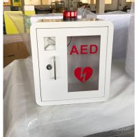 China Durable Steel AED Defibrillator Cabinets Indoor Use With Curved Corner for sale